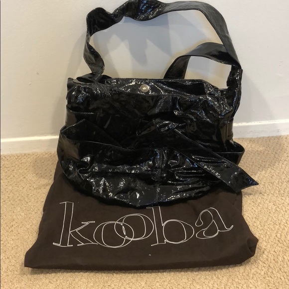 Kooba | Bags | Kooba Authentic Black Patent Leather Bag | Poshmark